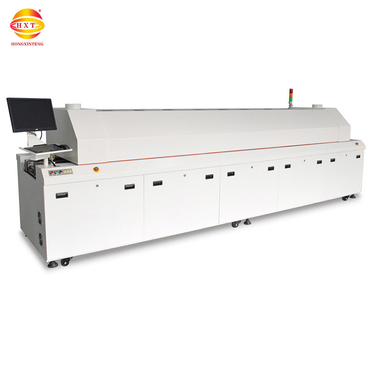 8 Zones Lead-free Reflow Soldering Machine HXT-H8845PC SMT PCB ...